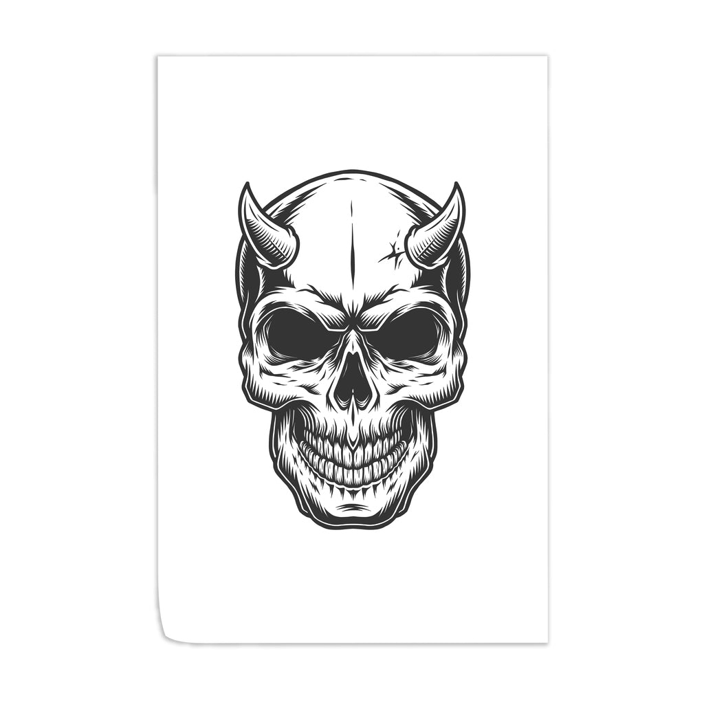 devil skull drawings