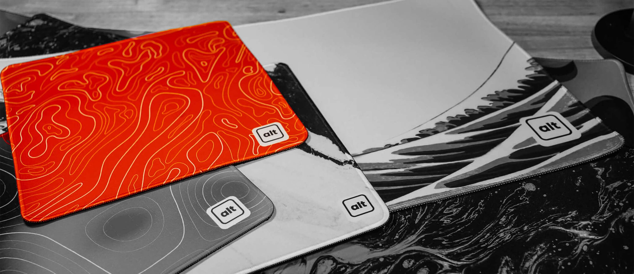 Blue Damascus Mousepad